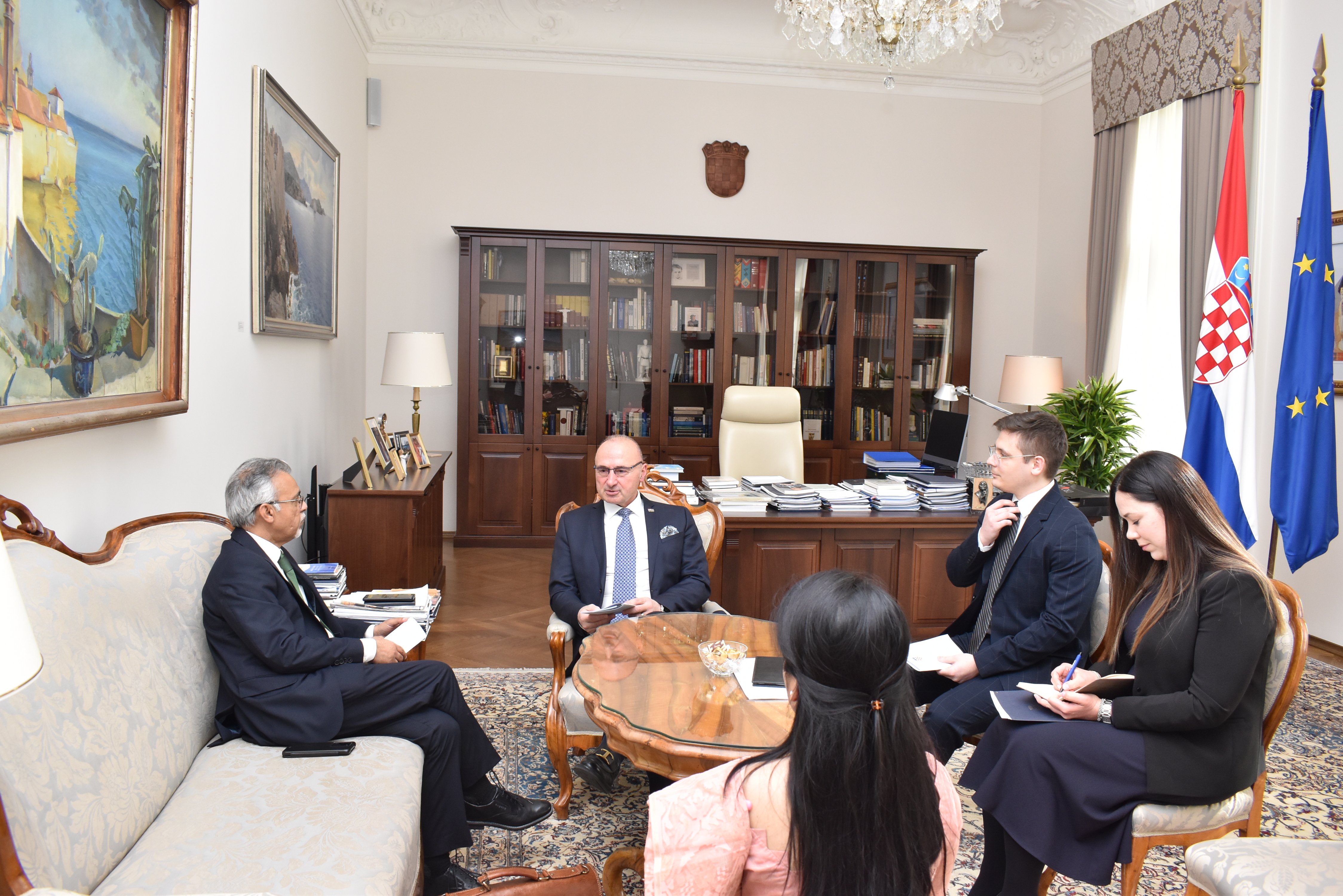 Ministarstvo vanjskih i europskih poslova RH - Ministar Grlić Radman primio u nastupni posjet ...